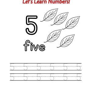 Number Tracing Worksheets for Kids to Learn About and Practice Writing ...