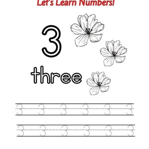 Number Tracing Worksheets for Kids to Learn About and Practice Writing ...