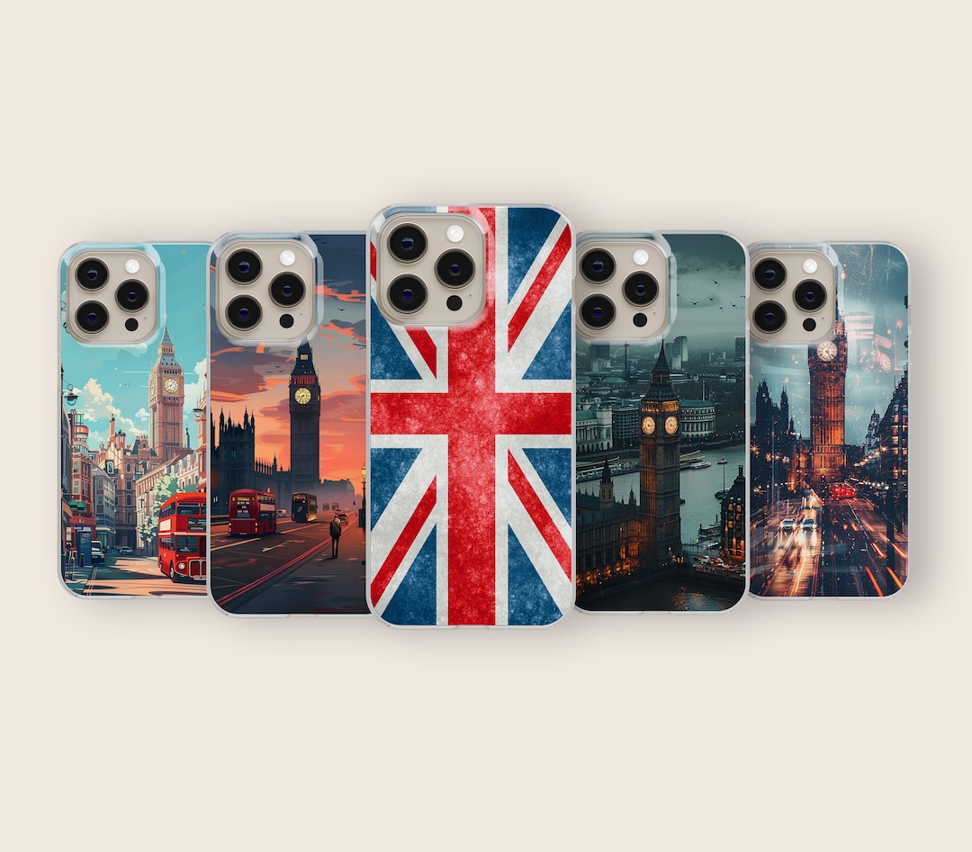 London Phone Case British UK Aesthetic England Flag London Cover for ...