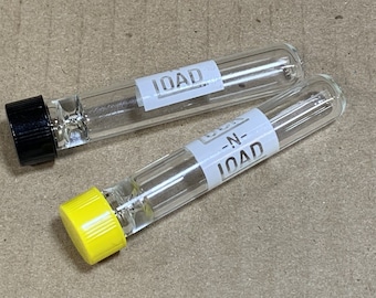 3 LOCK N LOAD Glass Chillum Pipe With Cap 9mm 3" Discreet Pocket Pipe ...