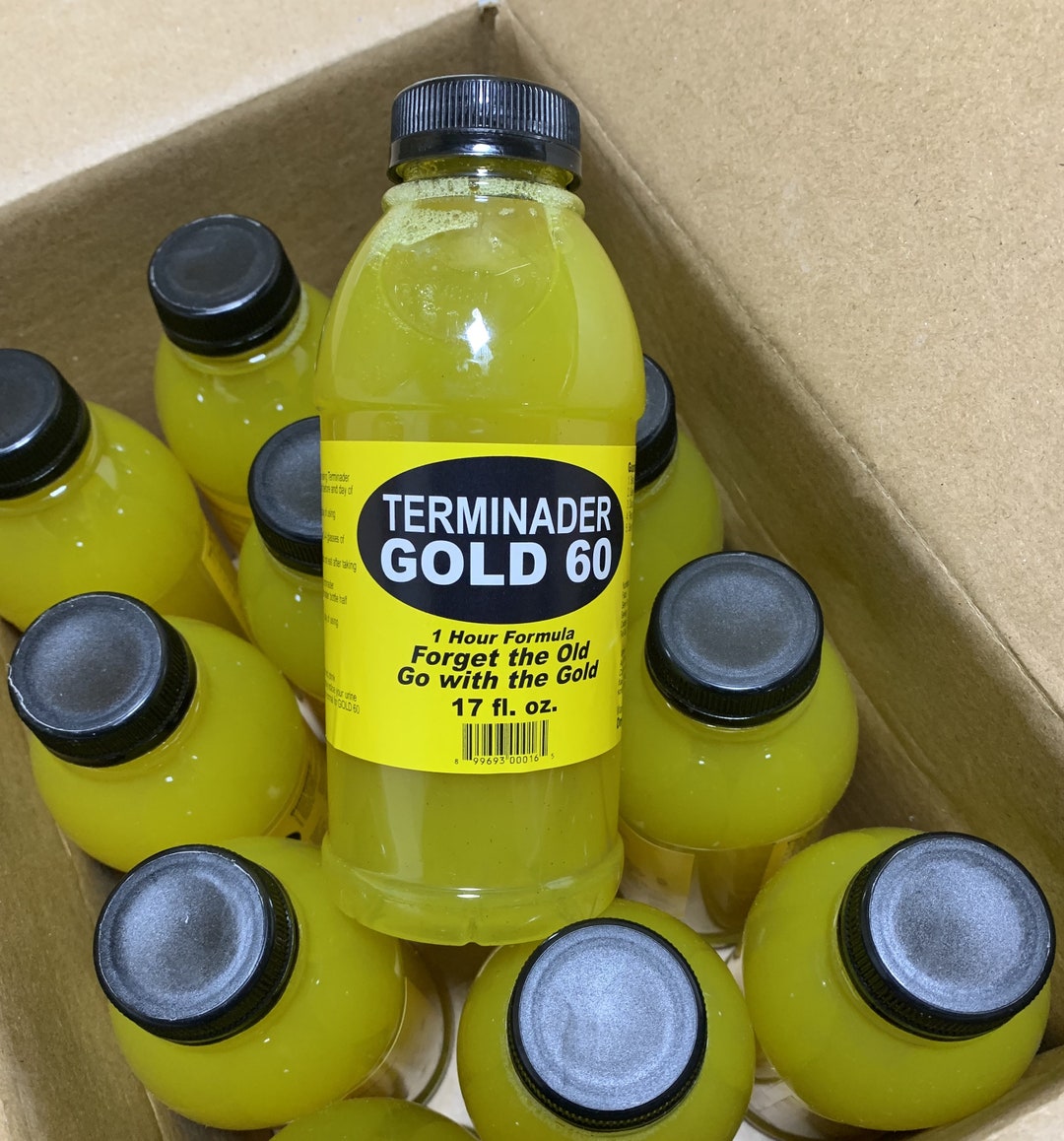 TERMINADER GOLD 60 - 17 Ounce - the Ultimate Detox Drink Works in One ...