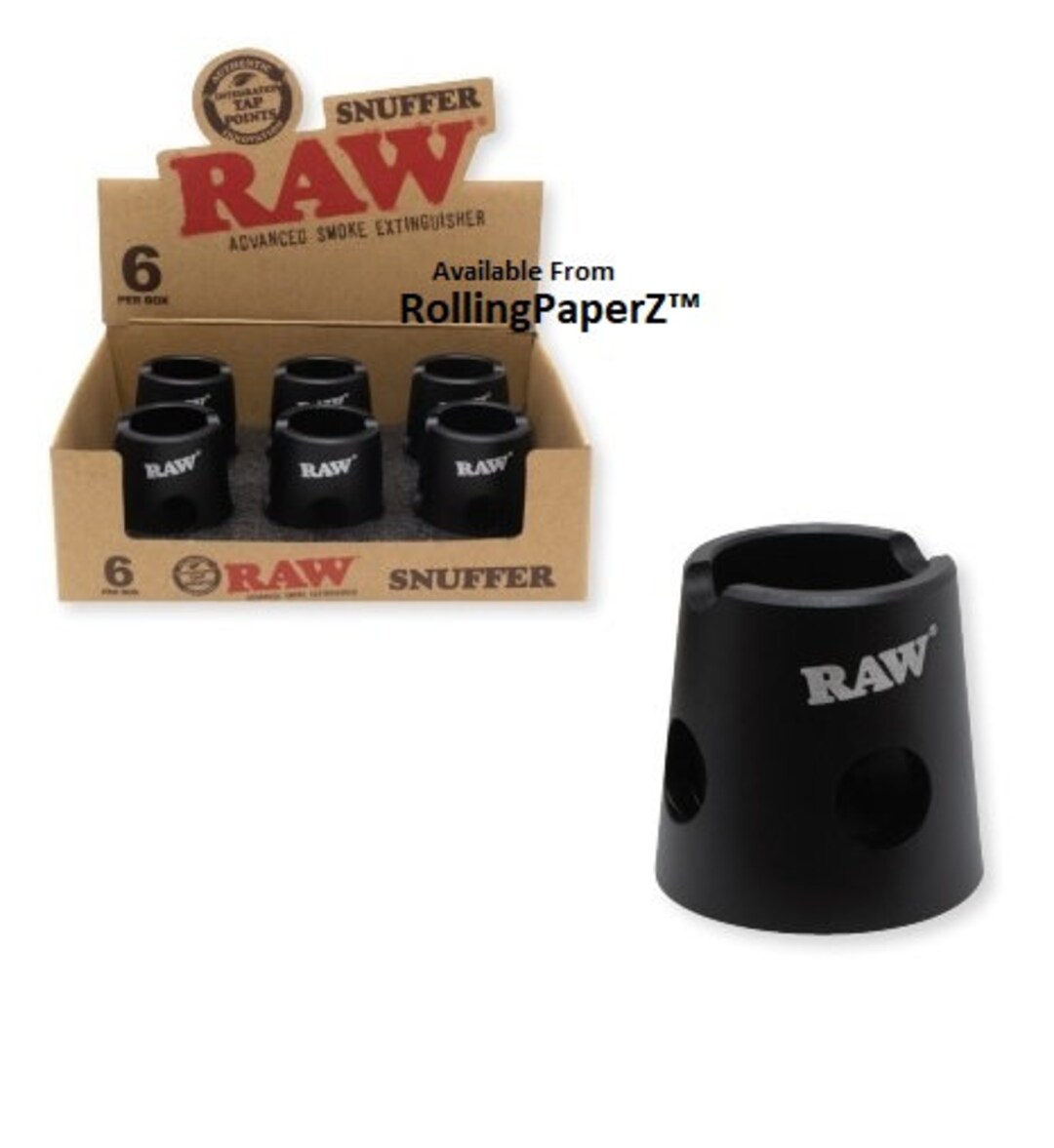 RAW Rolling Papers New Magnetic Cone SNUFFER Aluminum Advanced Smoke ...