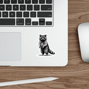 Raccoon Sticker, Die Cut Sticker, Tool Box Sticker, Man Cave Sticker ...