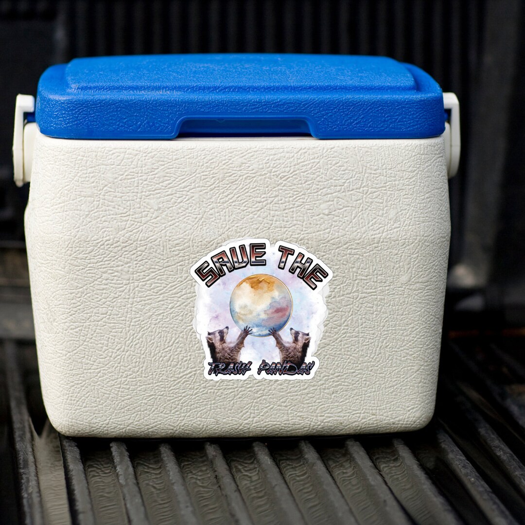 Funny Raccoon Sticker, Cute Raccoon Sticker, Laptop Sticker, Tumbler ...