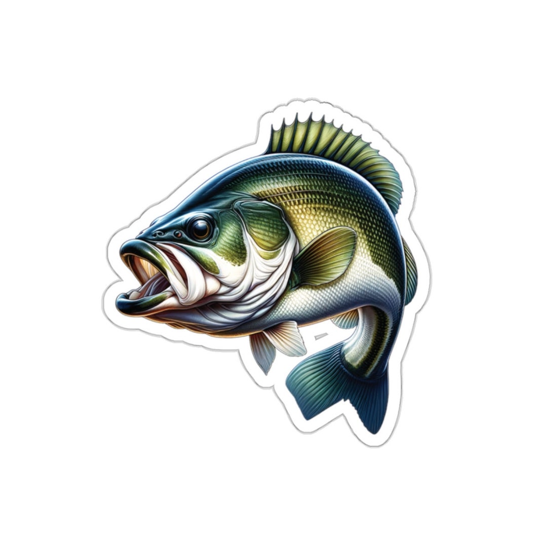 Die- Cut Sticker, Bass Sticker, Man Cave Sticker, Tool Box Sticker ...