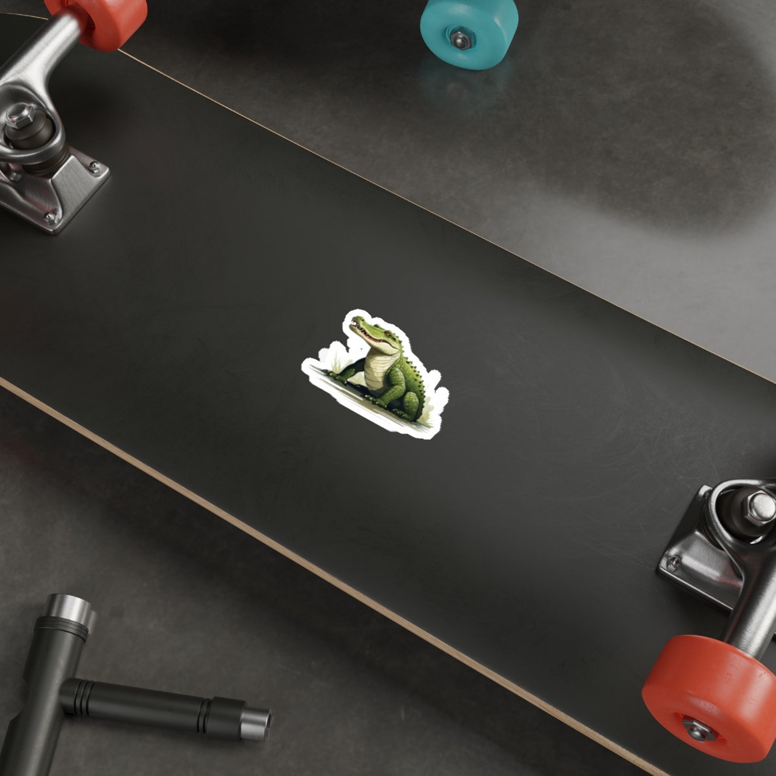 Die-cut Stickers, Alligator Sticker, Tumbler Alligator Sticker, Laptop ...