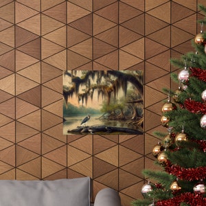 Swamp With Alligator Picture, Louisiana Swamp Wall Hanging, Florida ...