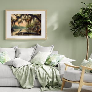 Swamp With Alligator Picture, Louisiana Swamp Wall Hanging, Florida ...
