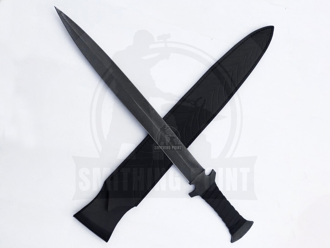 Short Medieval Sword, Integral Medieval Sword, Hand Forged Short Sword ...