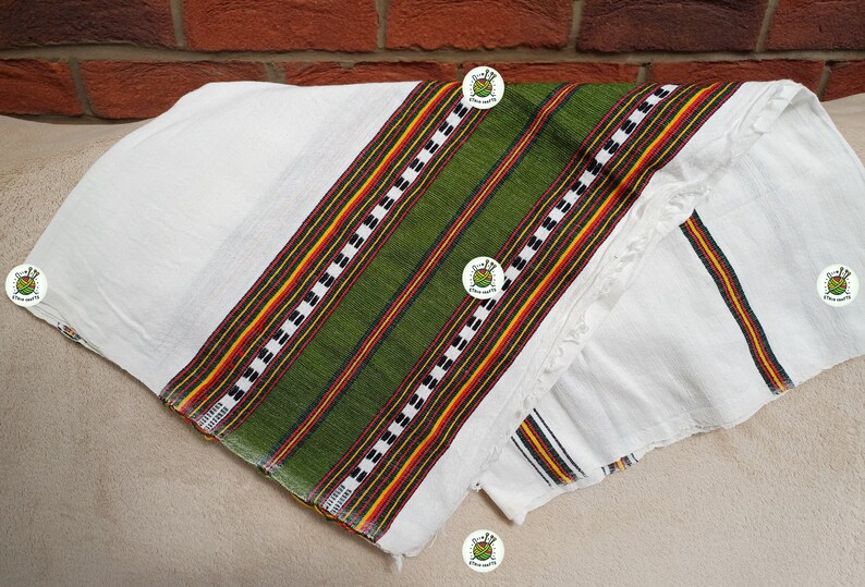 Habesha Cotton Netela/scarf(03), Hand-made Cotton Shawl, Cotton Scarf ...
