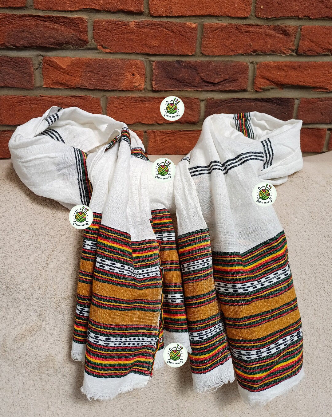 Habesha Cotton Netela/scarf01, Hand-made Cotton Shawl, Cotton Scarf ...