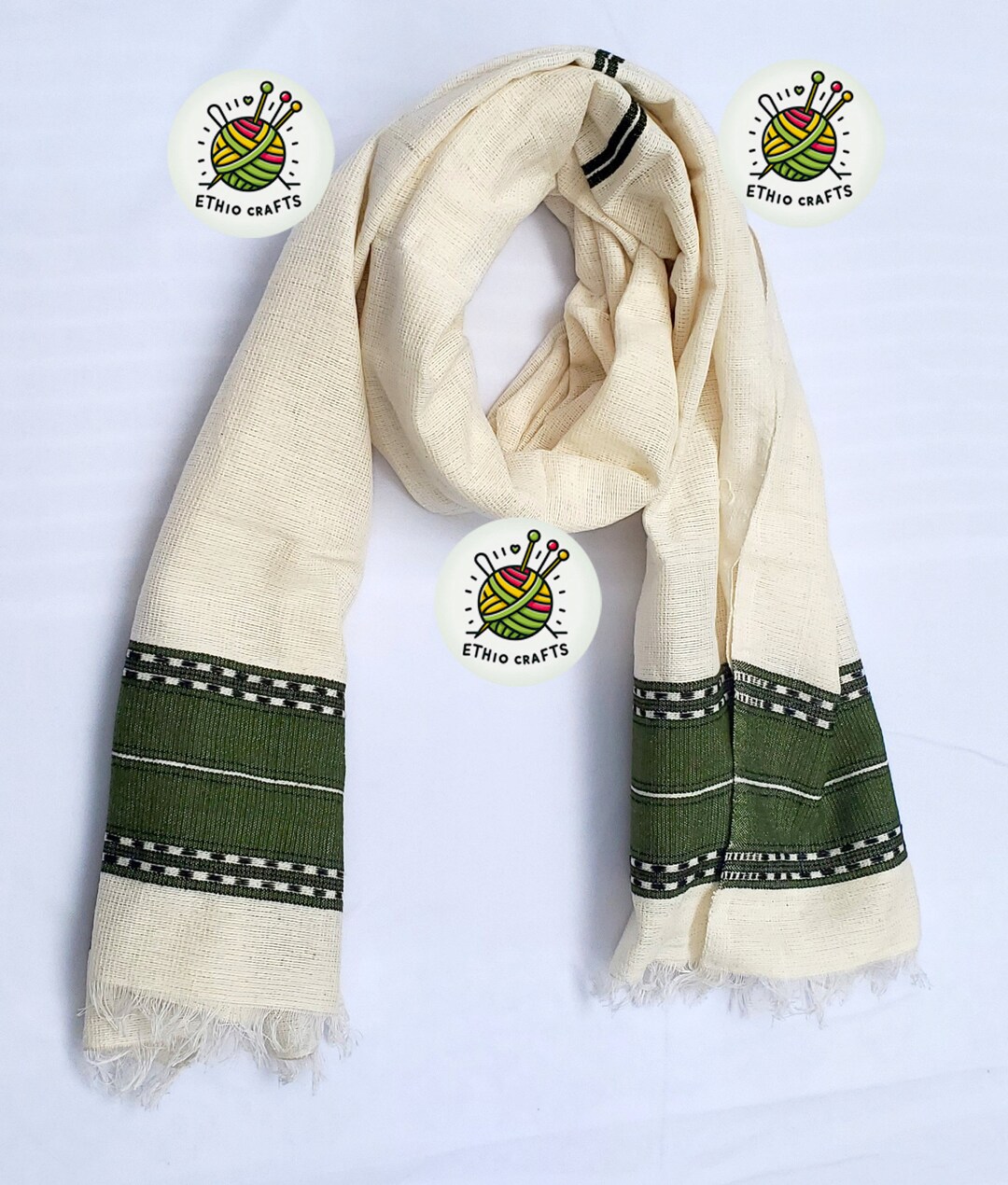 Habesha Cotton Netela/scarfhmcsg, Hand-made Cotton Shawl, Cotton Scarf ...