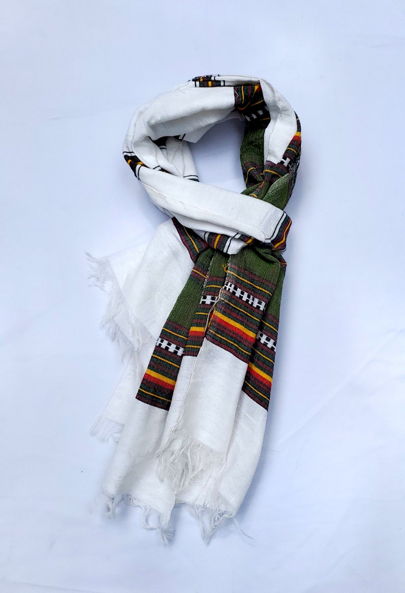 Habesha Cotton Netela/scarf(03), Hand-made Cotton Shawl, Cotton Scarf ...