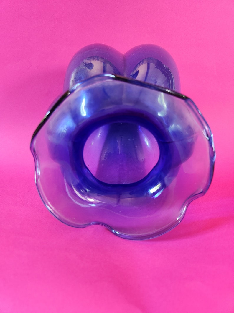 Beautiful Cobalt Blue Glass Vase. Spanish Vintage. Vidrios De Levante ...