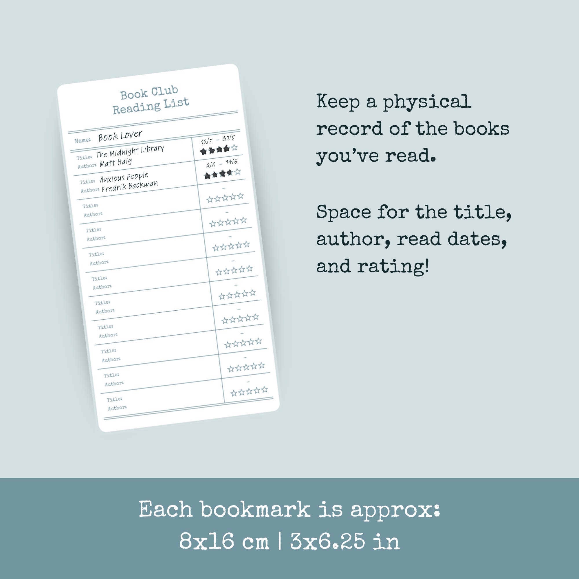 Printable Reading Lists by Genre Bookmarks | Wider Rows for Recording ...