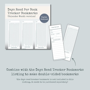 Printable Book Review Bookmark Book Rating Book Reading Tracker Digital ...