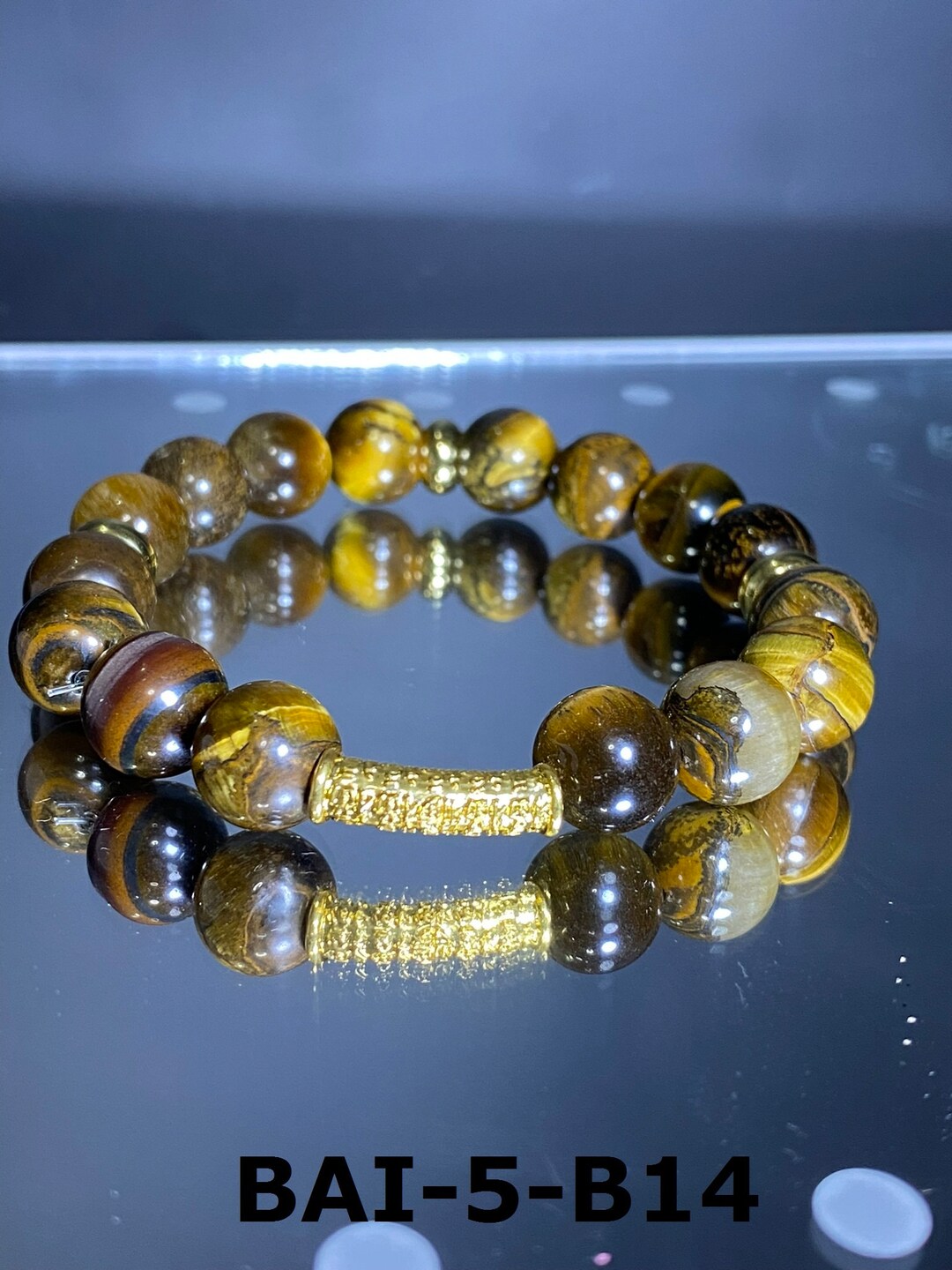 Zabel 18k 24k Gold Tube Barrel Baifu Bracelet Lucky Charm - Etsy