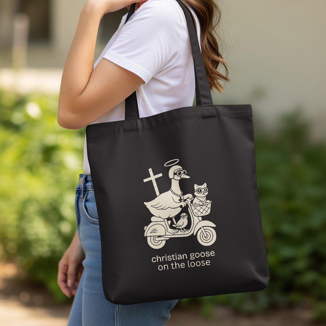 Christian Goose Bags, Funny Animal, Scooter Rider, Religious Gift, Cat ...