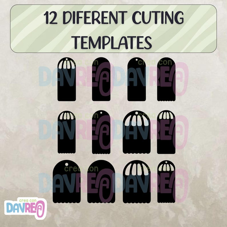 12 Tag Cutting Templates SVG Bundle | Tag Shapes | Svg Png Pdf ...