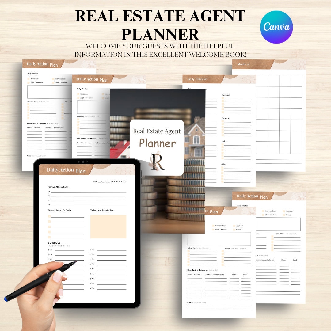 The Ultimate Printable Real Estate Agent Planner | Realtor Planner ...