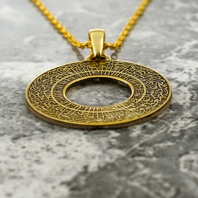 Islamic Silver Necklace for Women Surah Al Fatiha Arabic Jewelry Eid ...