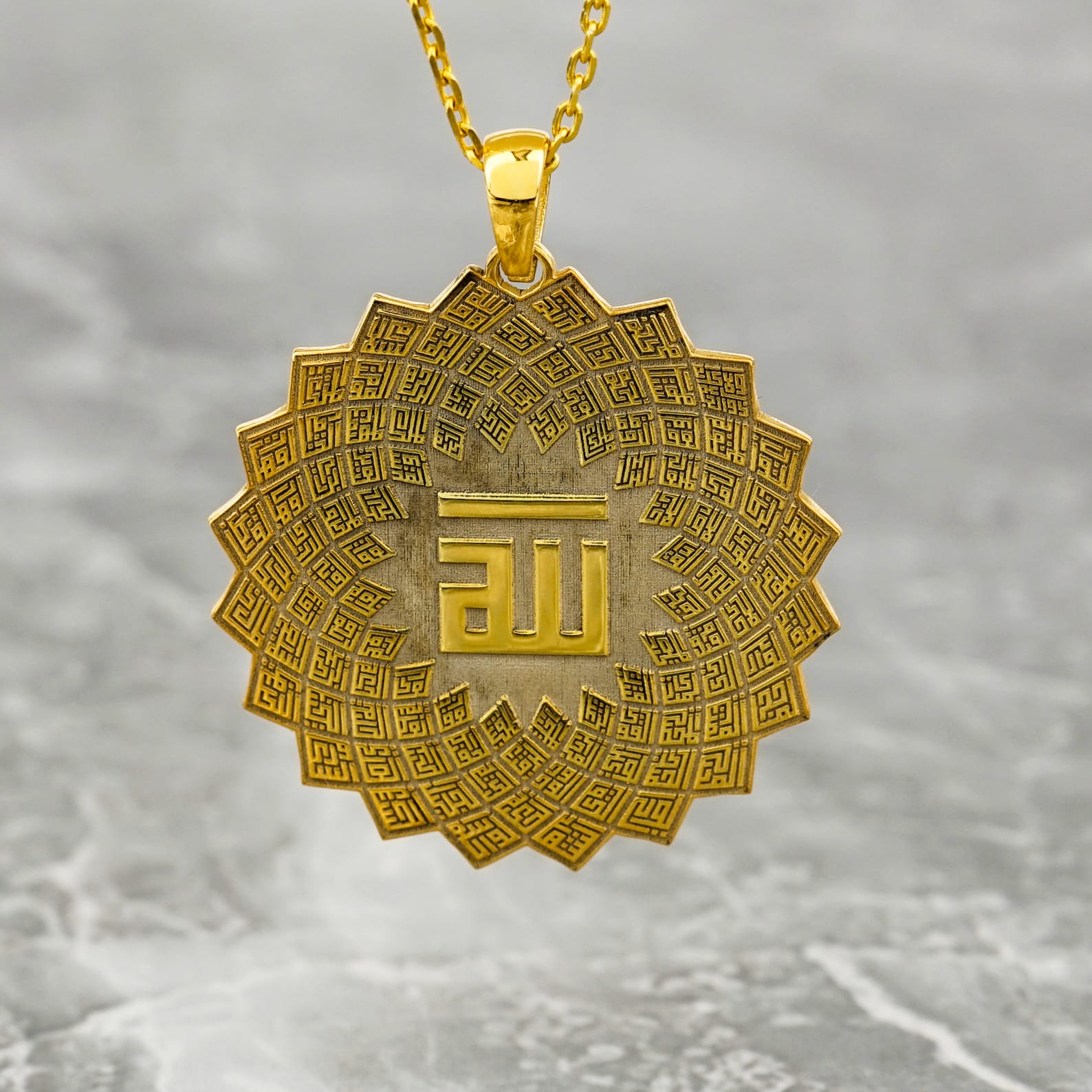 99 Names of Allah Islamic Necklace Silver Muslim Jewelry Gift for Women ...