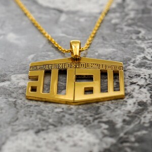 Kaaba Necklace Silver Islamic Jewelry Muslim Pendant Gift for Women Eid ...