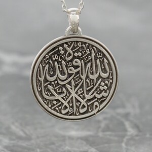 Islamic Silver Necklace for Women Mashallah Arabic Jewelry Eid Gift - Etsy