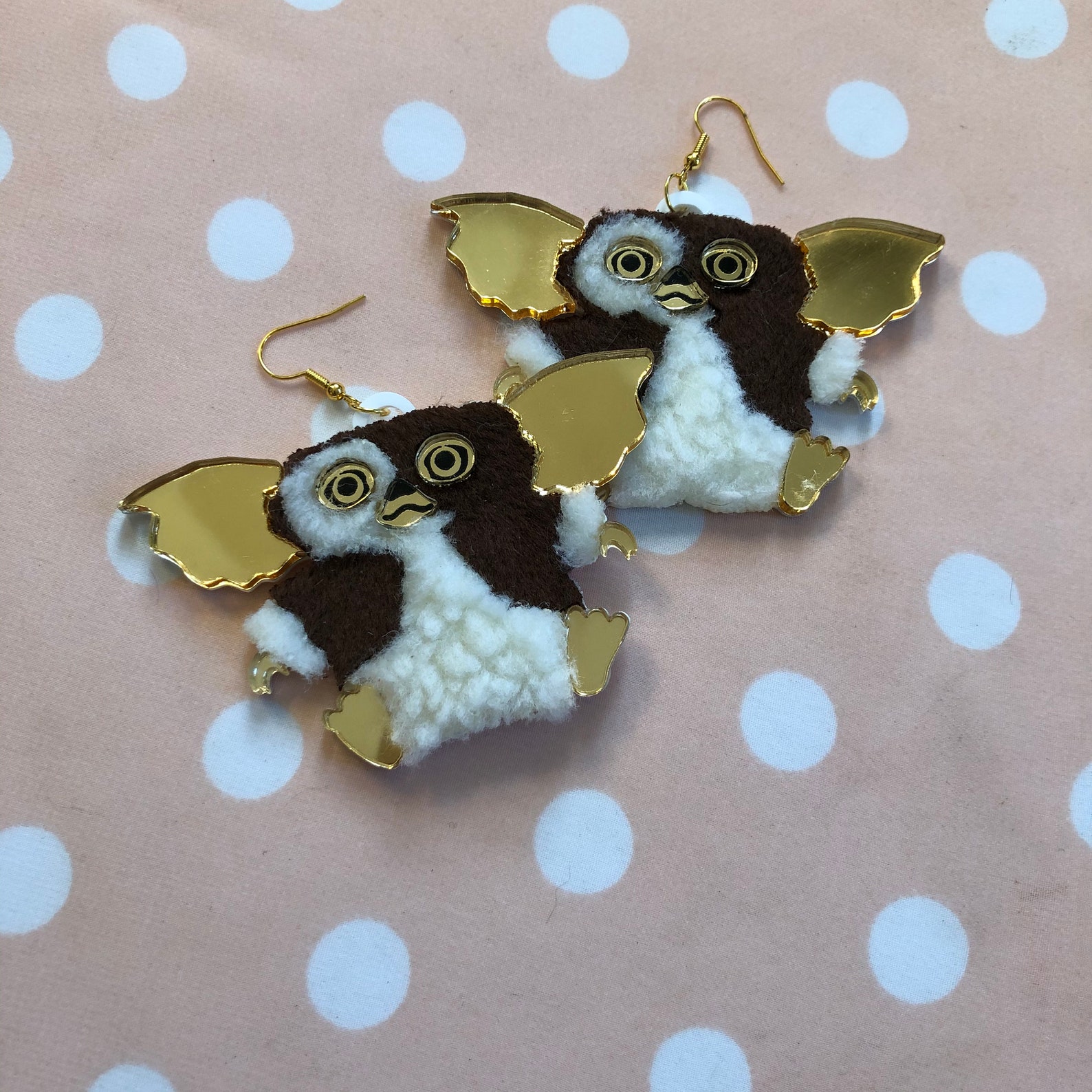Furry Gizmo Gremlin Earrings Laser Cut Acrylic Plastic - Etsy