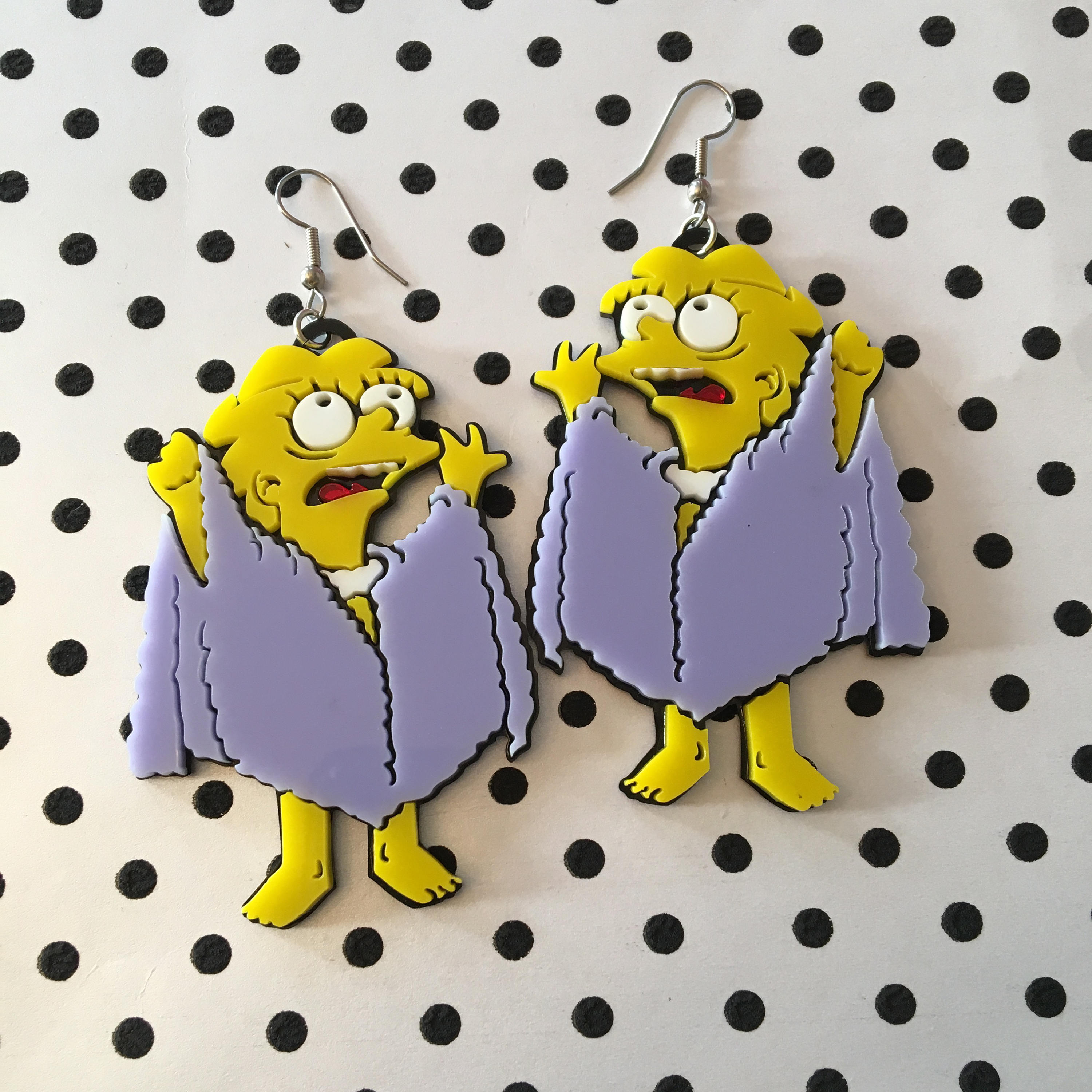 Lisa Lizard Queen Earrings Laser Cut Acrylic Plastic Jewelry | Etsy