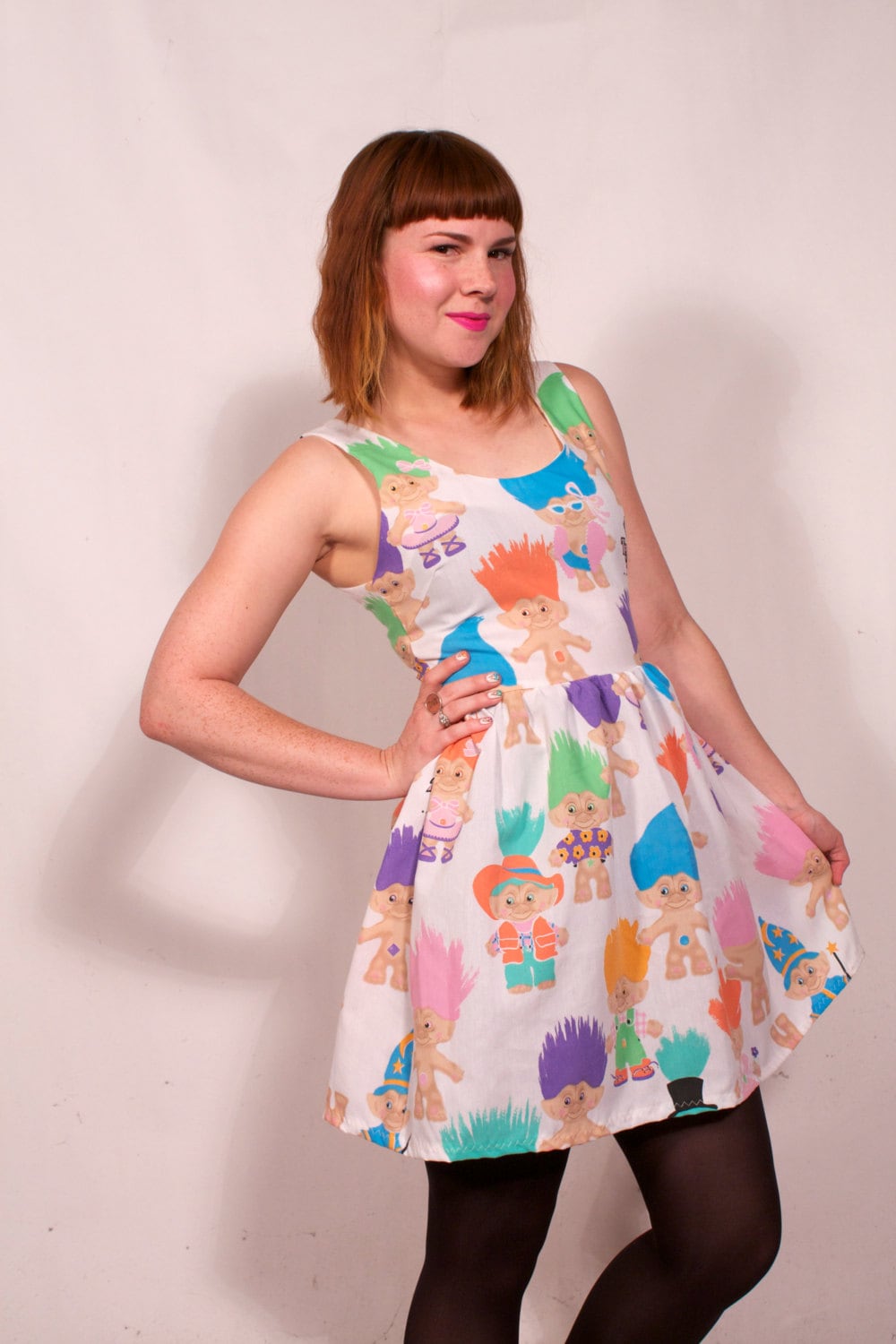Treasure Troll Dress From Vintage 80's Sheets MADE TO ORDER - Etsy