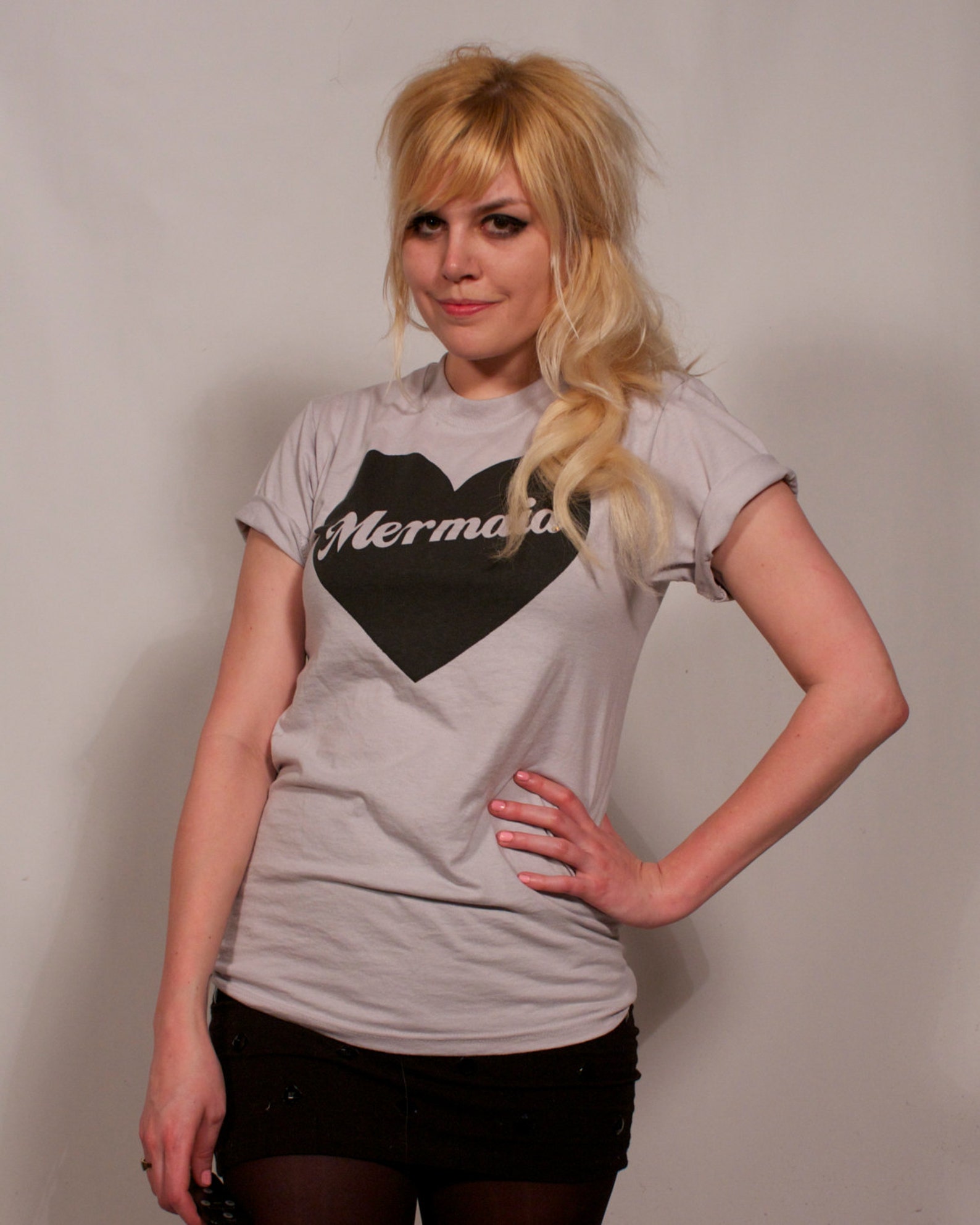 Oversized MERMAID Shirt in White or SKY BLUE Size S M or L - Etsy