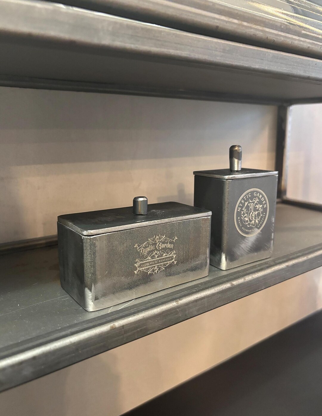 Volcanic Lava Stone Diffuser Set: Metal Essential Oil Boxes - Etsy