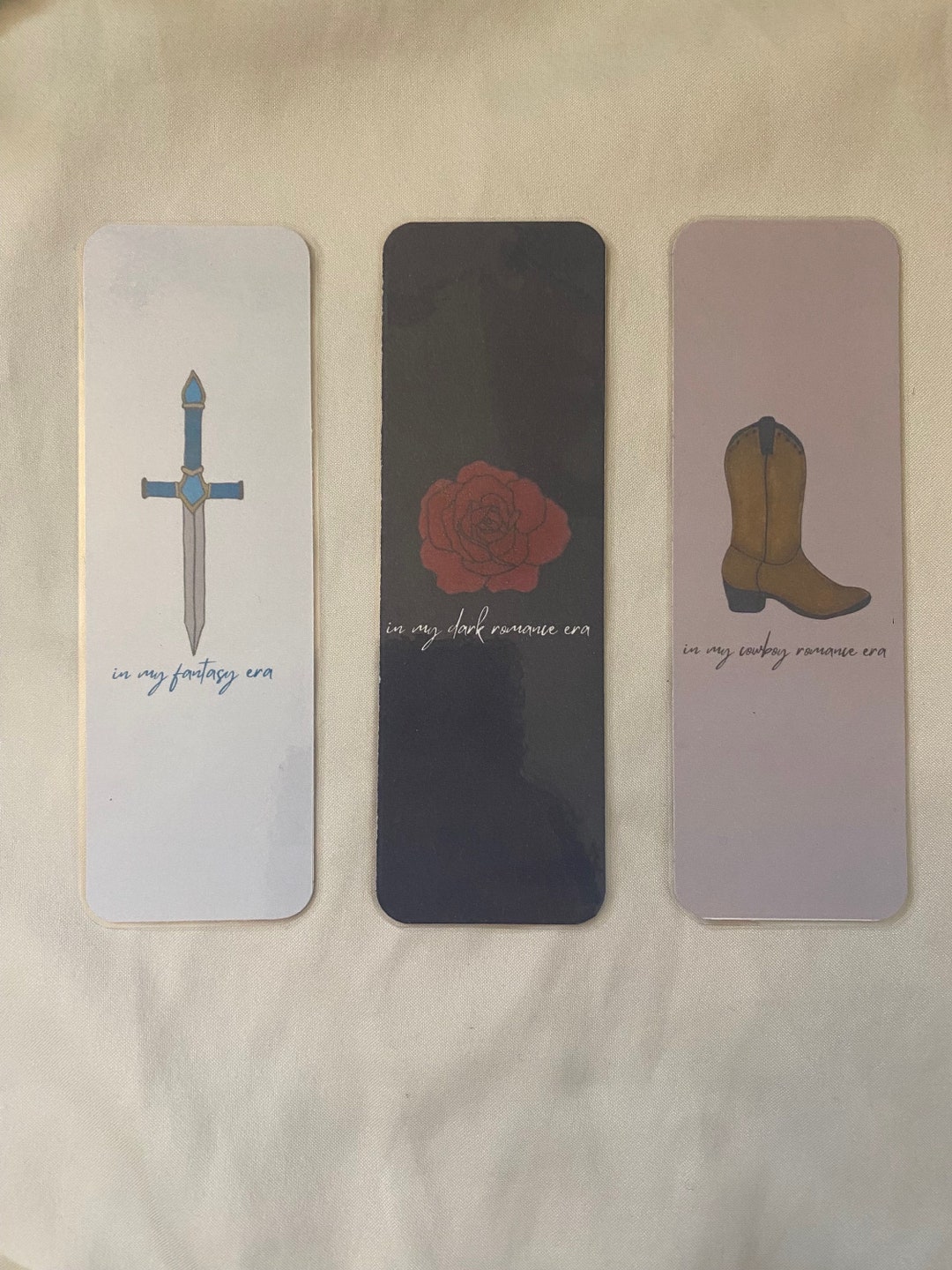 Double-sided Era Laminated Bookmark - Etsy