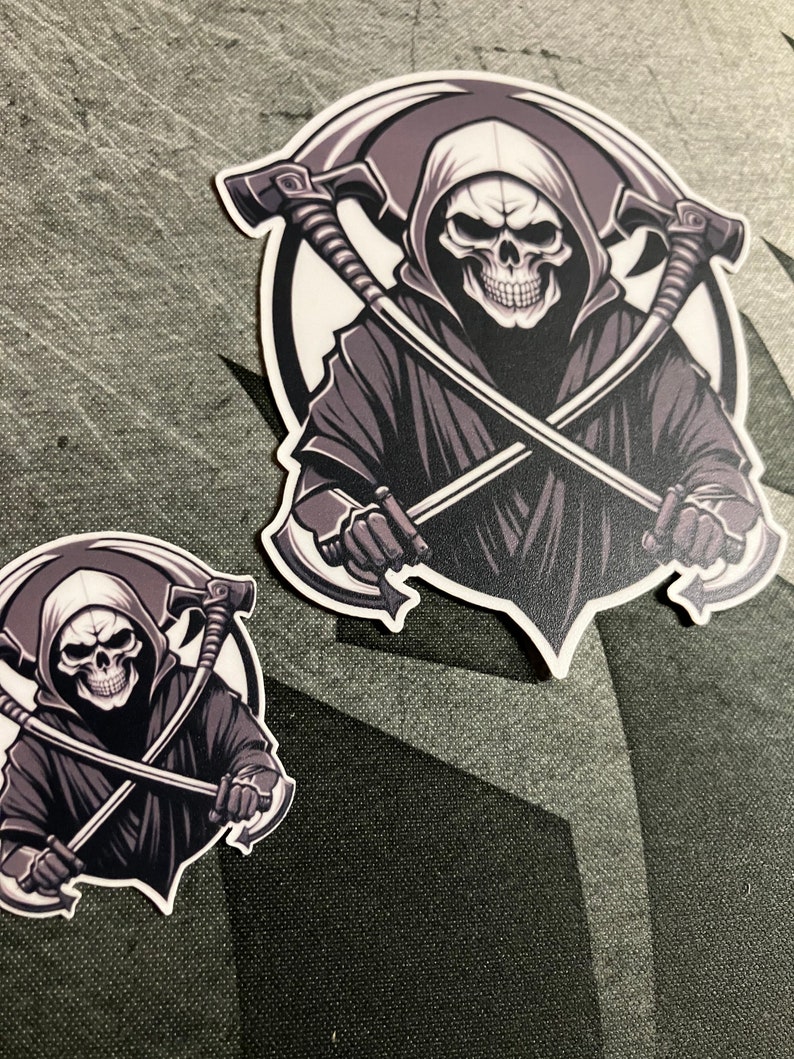Reaper Death Vinyl Sticker Waterproof UV Resistant - Etsy