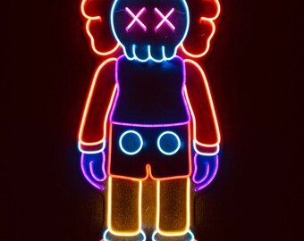 Kaws Neon Signs - Etsy
