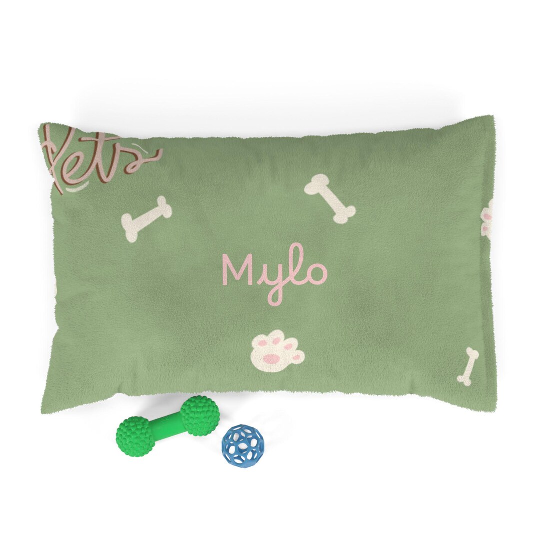 Personalized Pet Bed, Custom Dog Cushion, Cozy Pet Sleeping Area, Dog ...