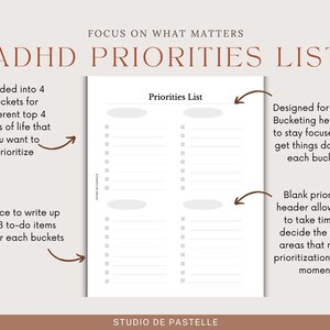 Priorities List Printable Planner Insert Productivity A5 Planner Insert ...