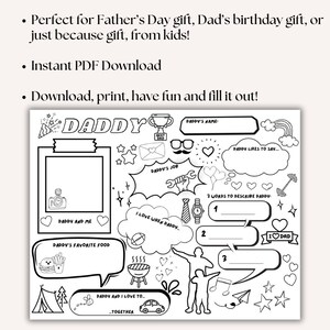 Father's Day Handprint Printable Handprint Art Kids Craft, DIY Gift ...