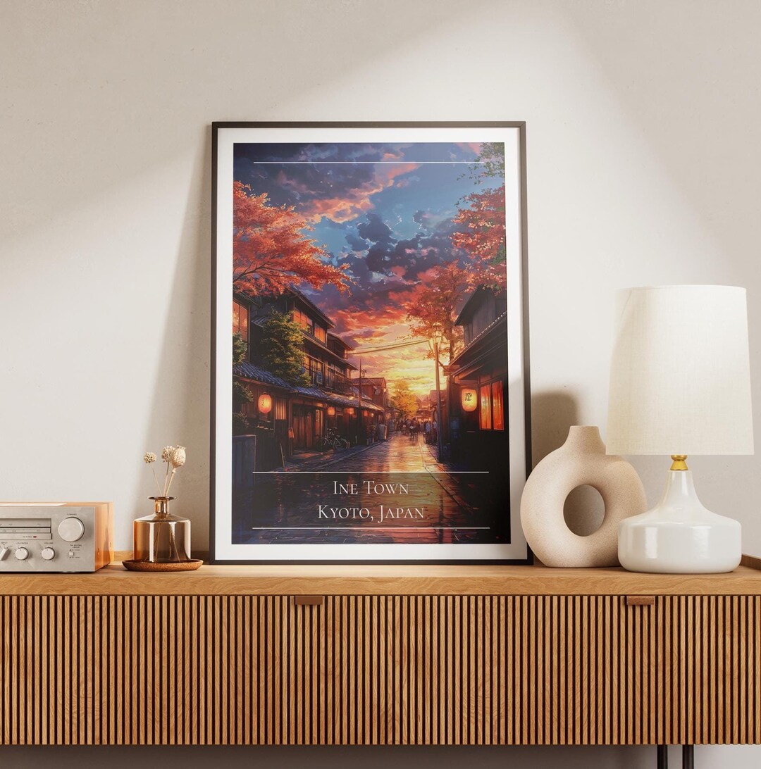 Ine Town, Kyoto, Japan - Graphic Poster - Etsy