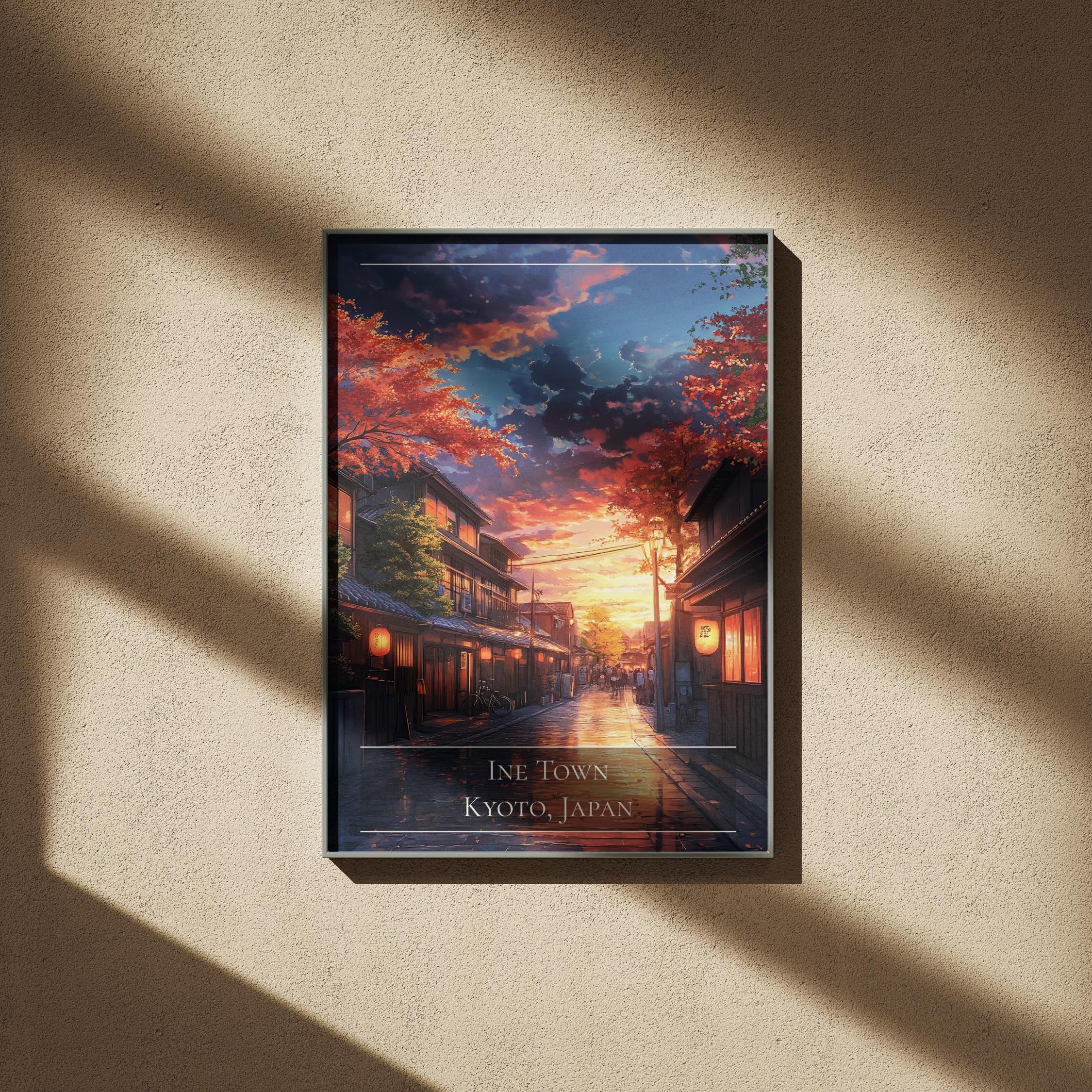 Ine Town, Kyoto, Japan - Graphic Poster - Etsy