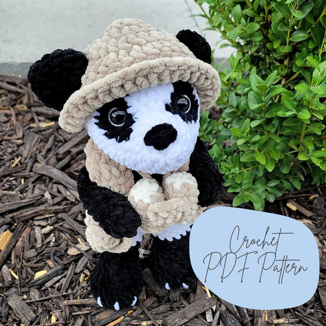 Jacques the Jungle Explorer Panda--digital PDF Crochet Pattern Animals ...