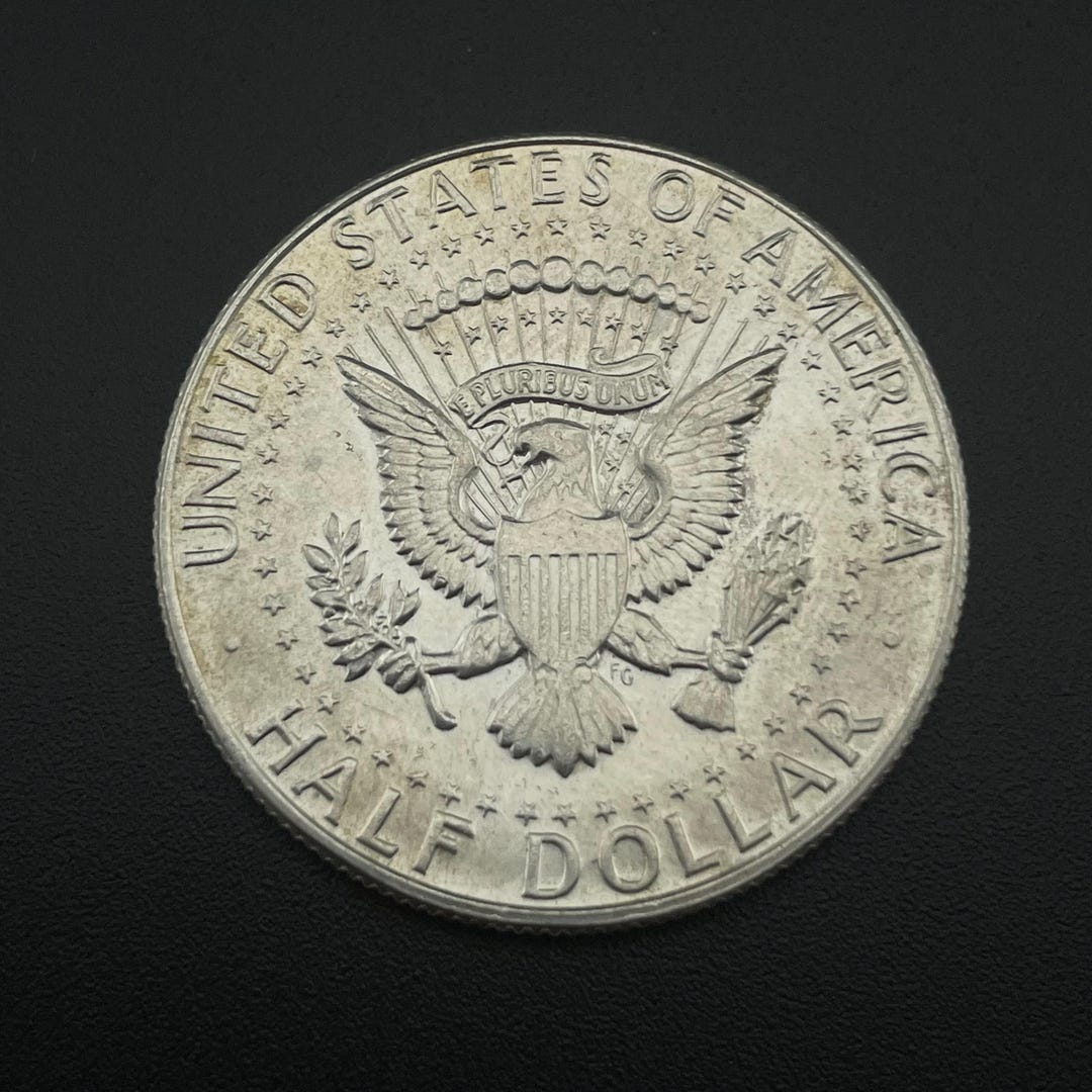 USA Half Dollar, 1968 Silver Coin - Etsy