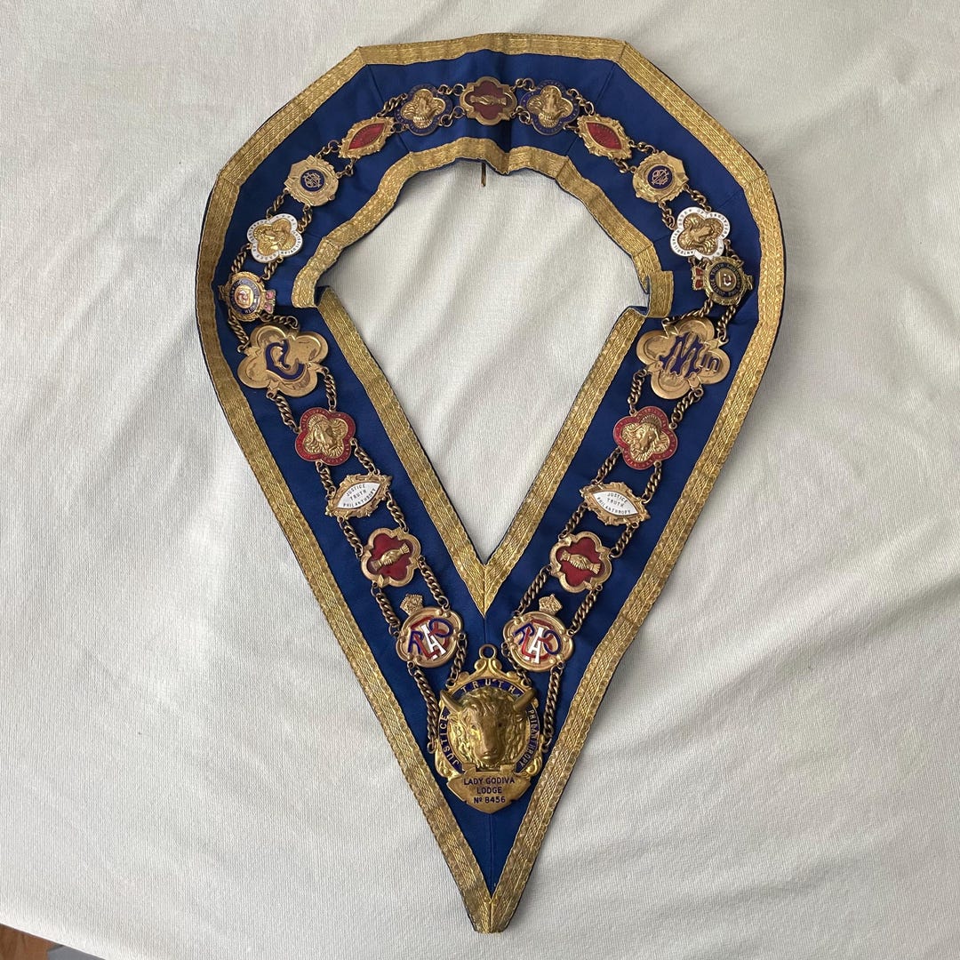 Vintage RAOB Lady Godiva Lodge No. 8456 Collar Jewel – GLE Regalia - Etsy