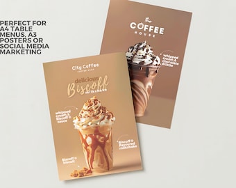 Customizable High-quality Coffee Shop Digital Marketing Posters ...