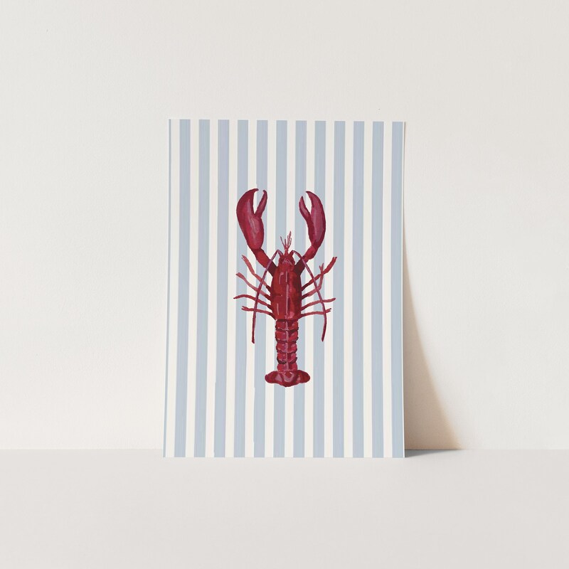 Lobster Art Print - Etsy