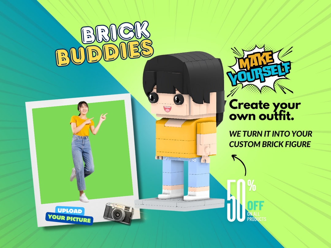 Personalized Brick Buddies Gift, Replicate Yourself in Brick Form, Custom Brick Figure From ...