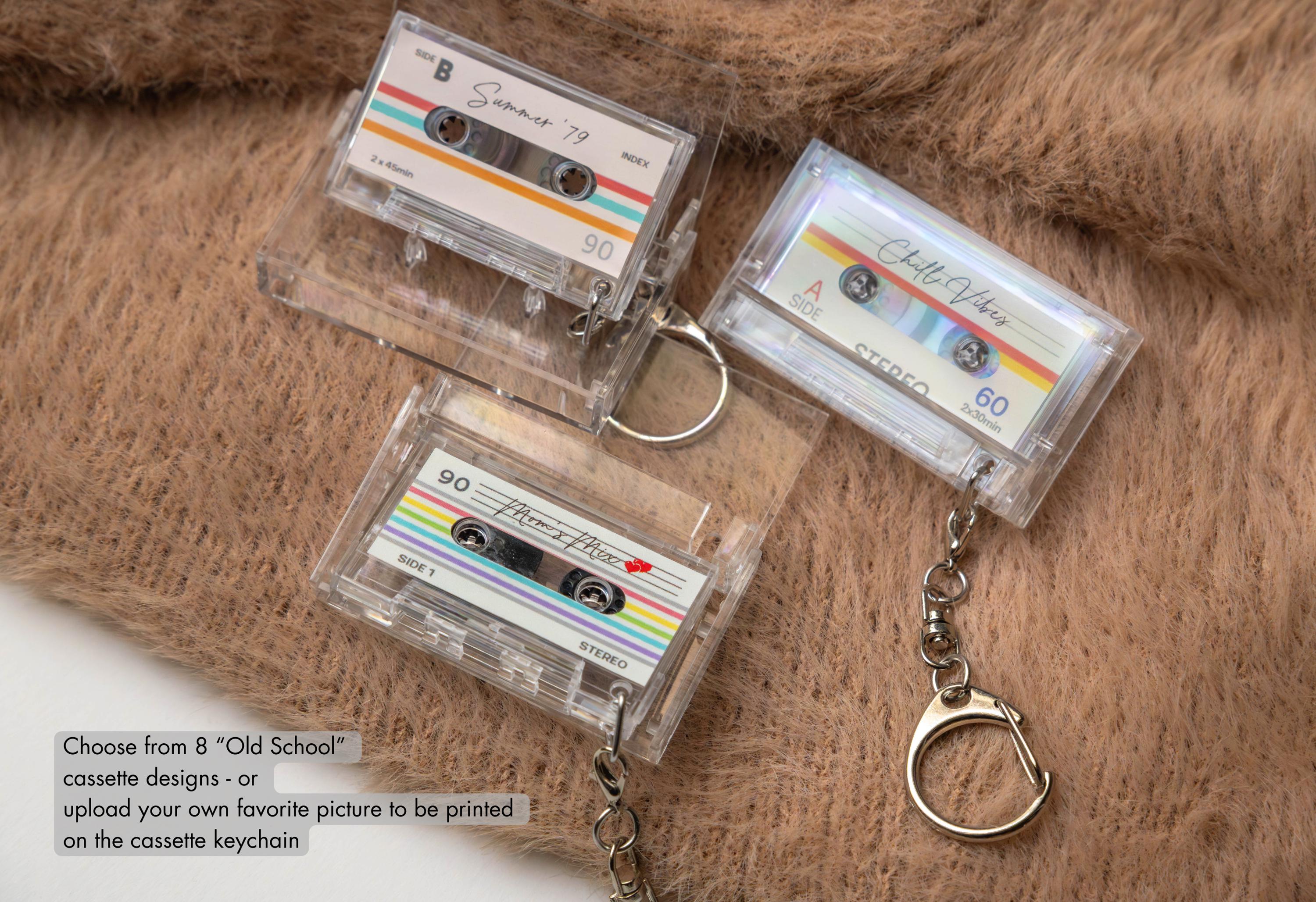 Personalized NFC Cassette Keychain: Y2K Retro Music Gift CD - Etsy