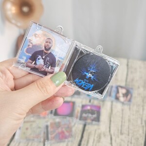 Custom Mini Album CD Keychain With NFC Play Your Favorite Spotify Song ...