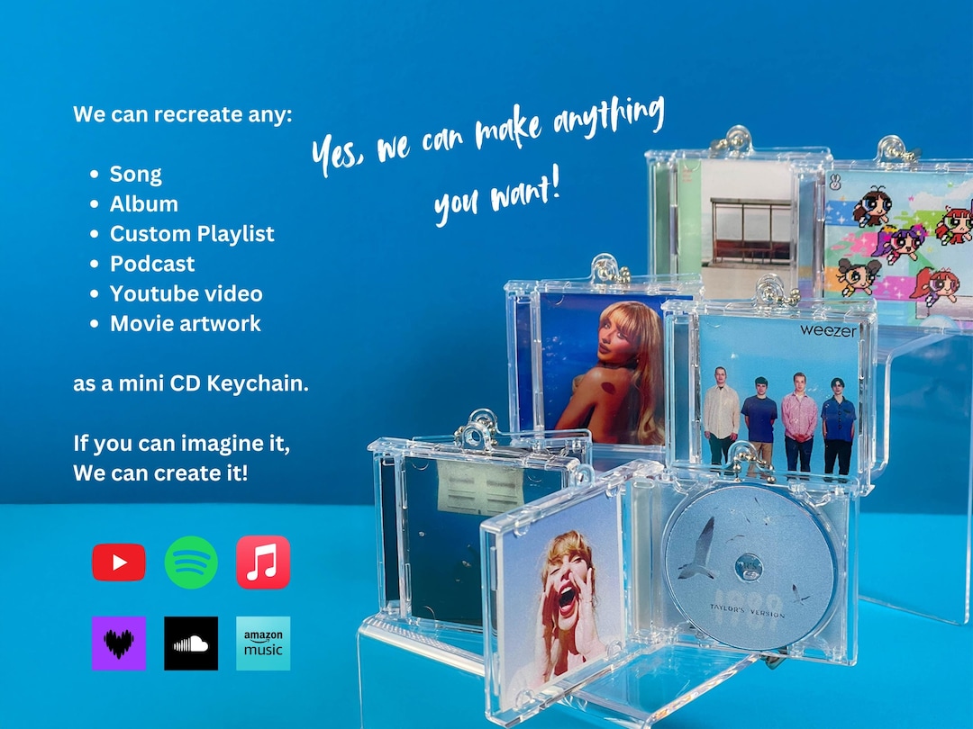 Custom Mini Album CD Keychain With NFC – Play Your Favorite Music ...